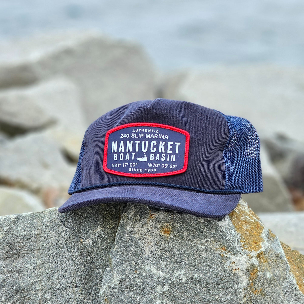 Nantucket Boat Basin 240 Slip Corduroy Trucker Hat – Nantucket Boat ...